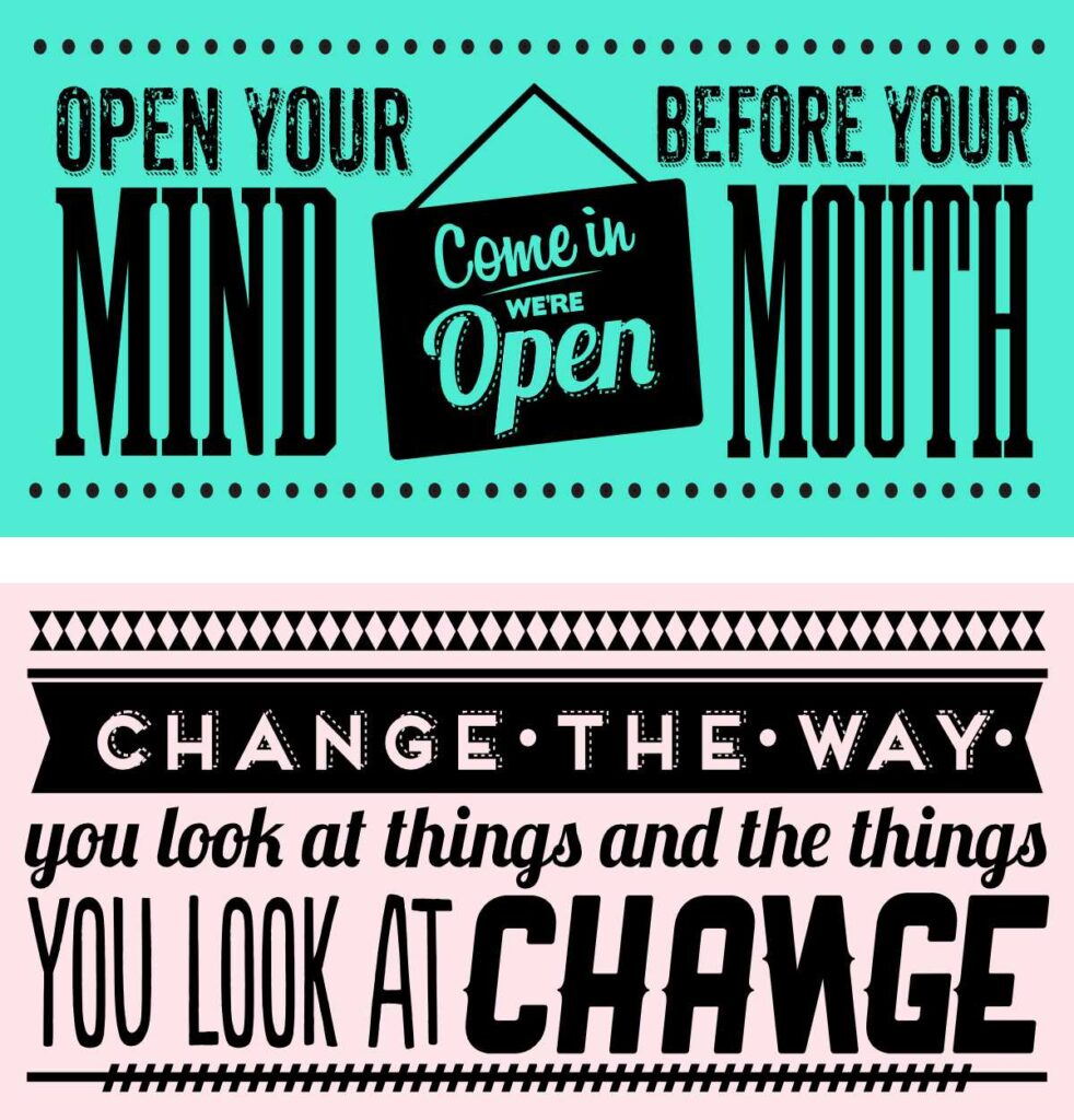 StickerTalk Teal and Light Pink Inspirational Quote Vinyl Stickers, 1 ...