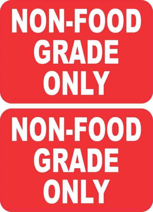 StickerTalk Red Non Food Grade Only Vinyl Stickers, 1 sheet of 2 ...