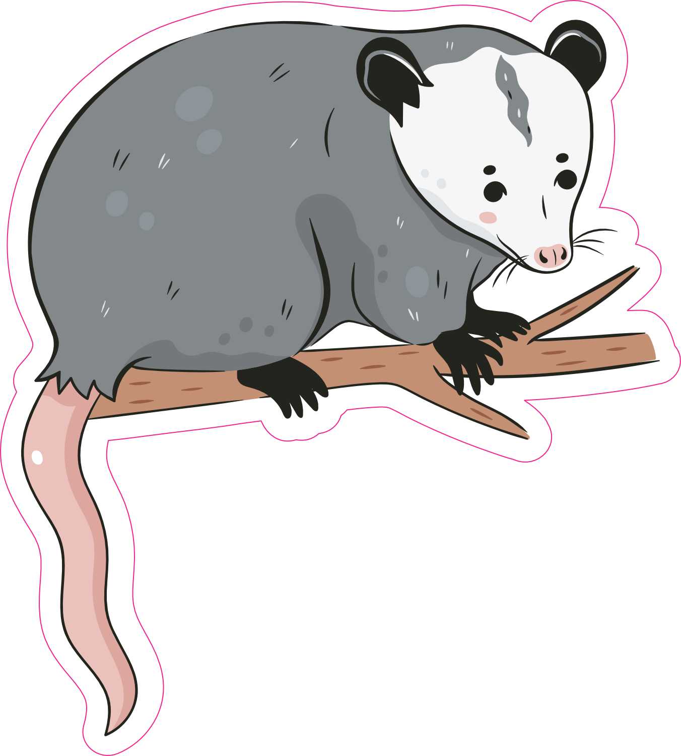 StickerTalk Opossum Vinyl Sticker, 4.5 inches x 5 inches – StickerTalk®