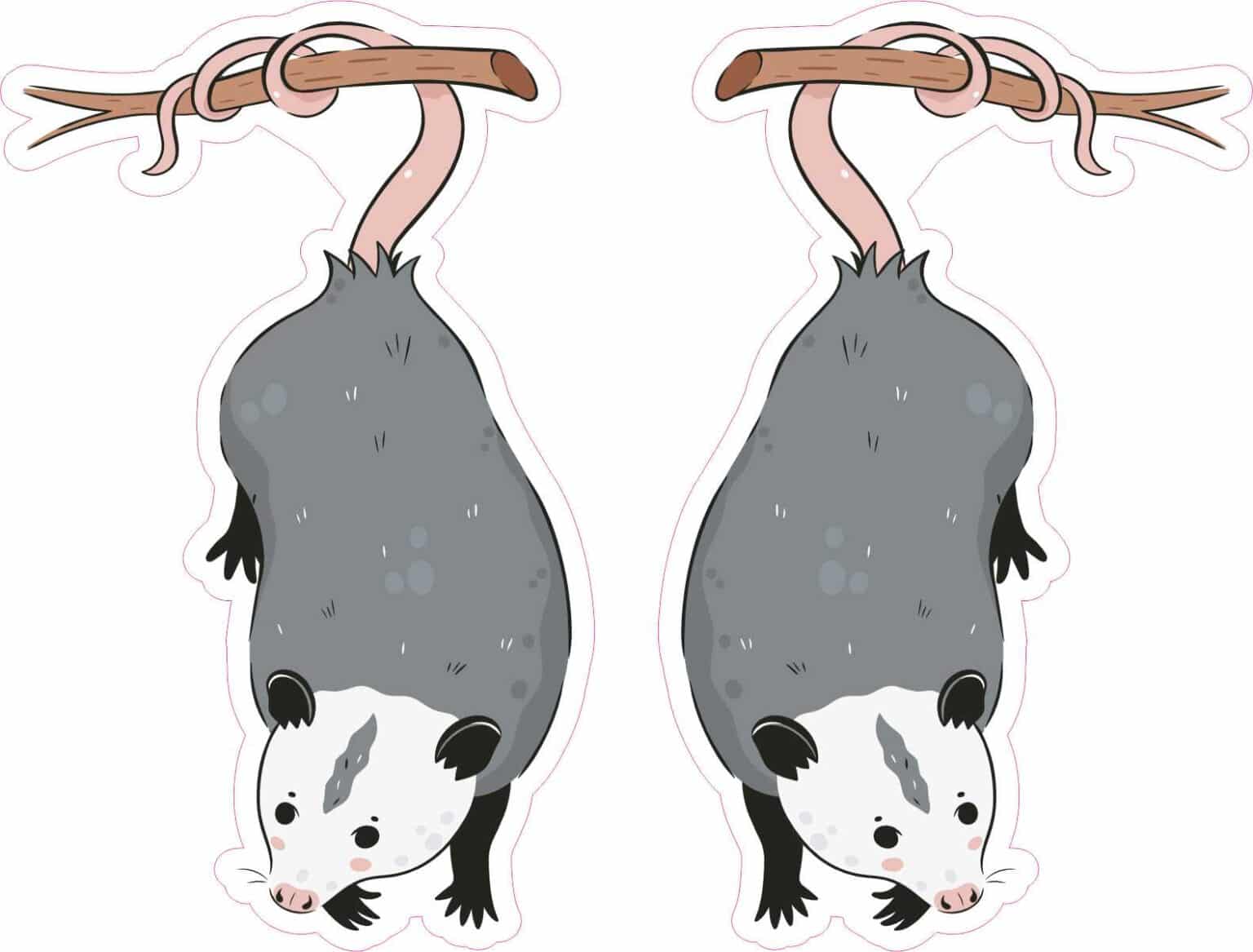 StickerTalk Opossum Vinyl Stickers, 2.5 inches x 4 inches – StickerTalk®