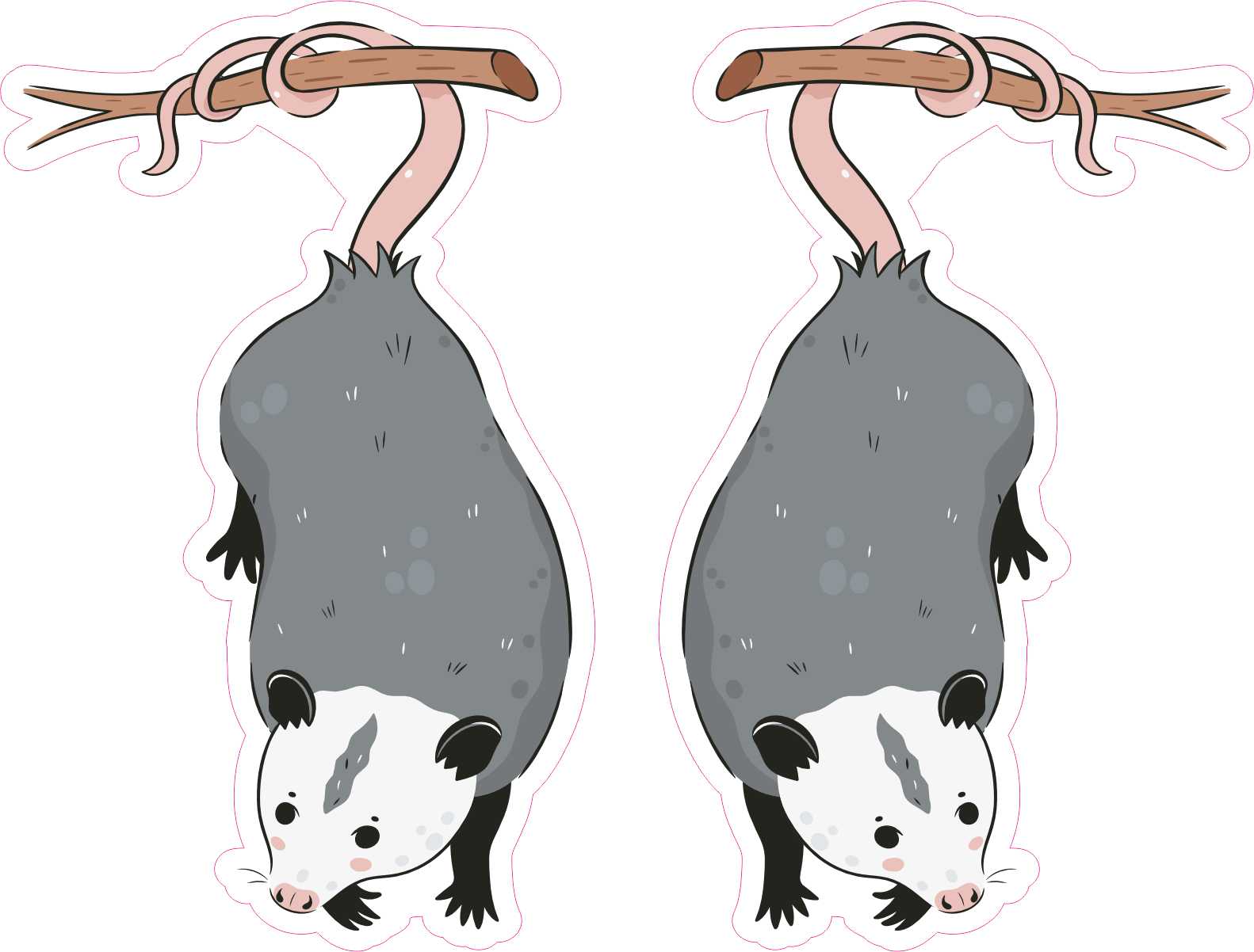 StickerTalk Opossum Vinyl Stickers, 2.5 inches x 4 inches – StickerTalk®