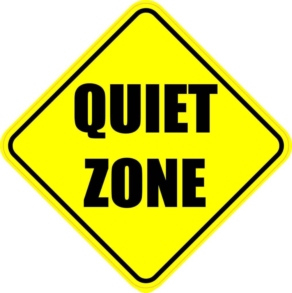 StickerTalk Diamond Shaped Quiet Zone Magnet, 6 inches x 6 inches ...