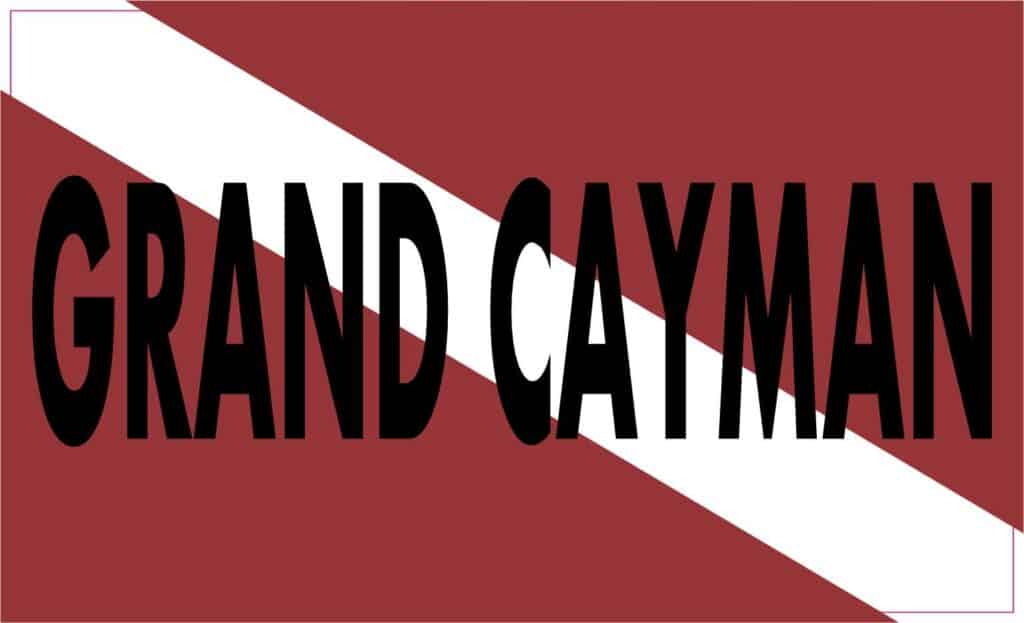 StickerTalk Diver Down Grand Cayman Magnet, 5 inches x 3 inches ...