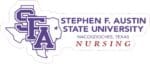 StickerTalk Officially Licensed SFA Nursing Sticker, 5 inches x 1.5 ...