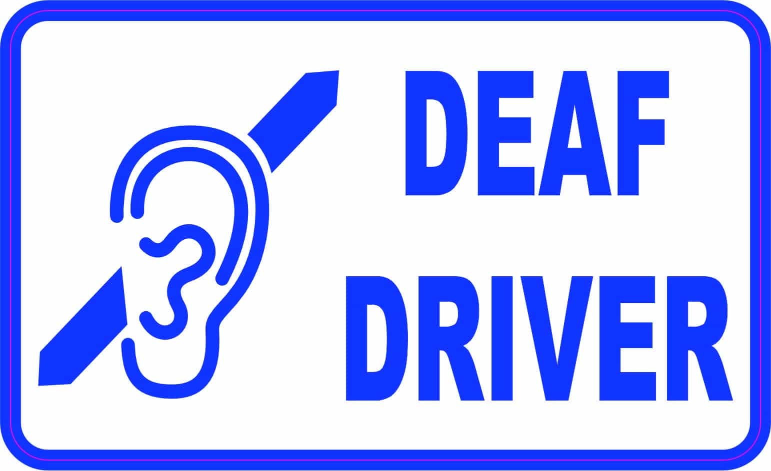 StickerTalk Deaf Driver Magnet, 5 inches x 3 inches – StickerTalk®