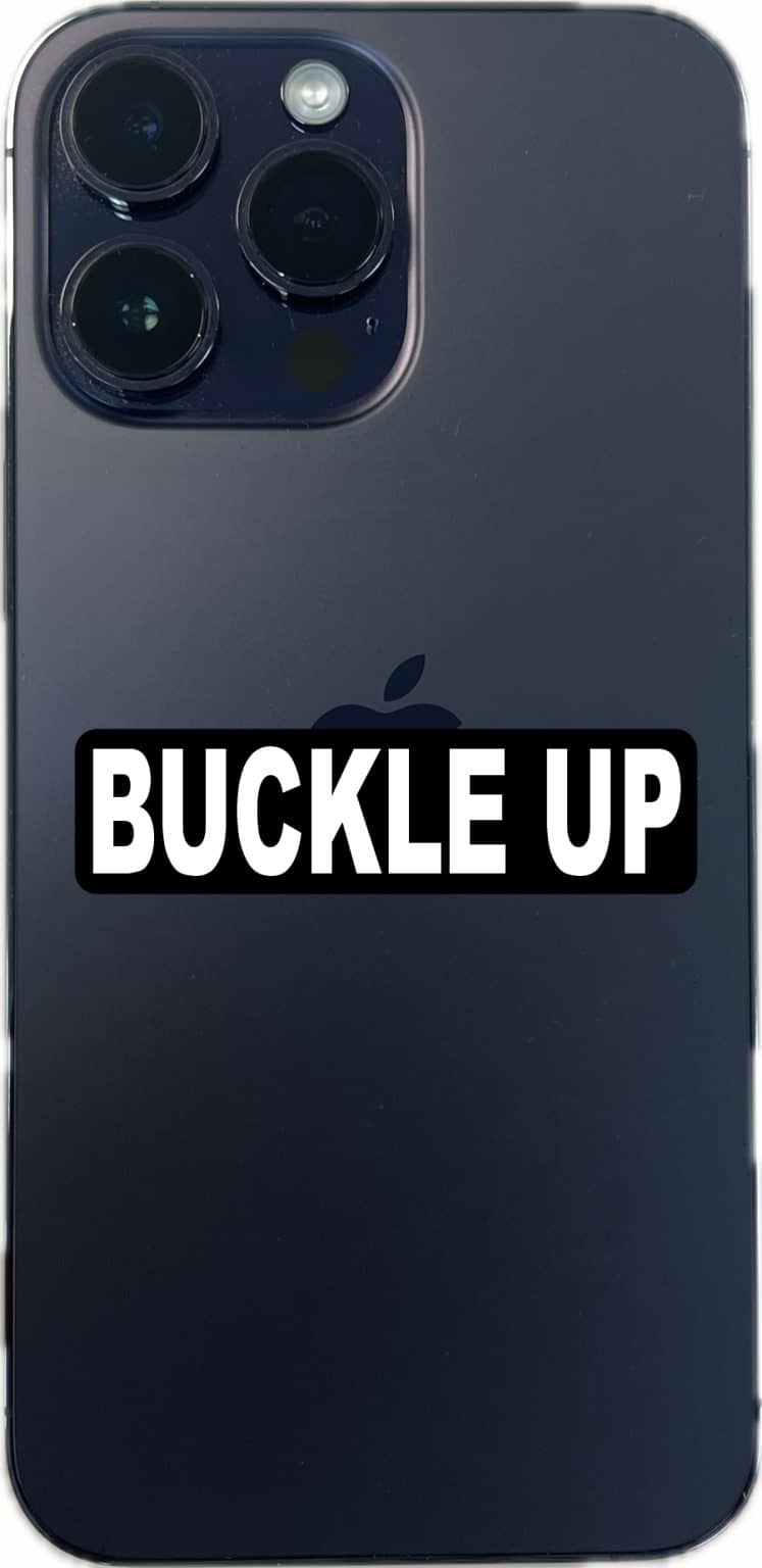StickerTalk Buckle Up Stickers, 2.4 inches x 0.6 inches – StickerTalk®