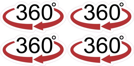 StickerTalk 360 Degrees Vinyl Sticker Sheet, 3 inches x 1.5 inches ...