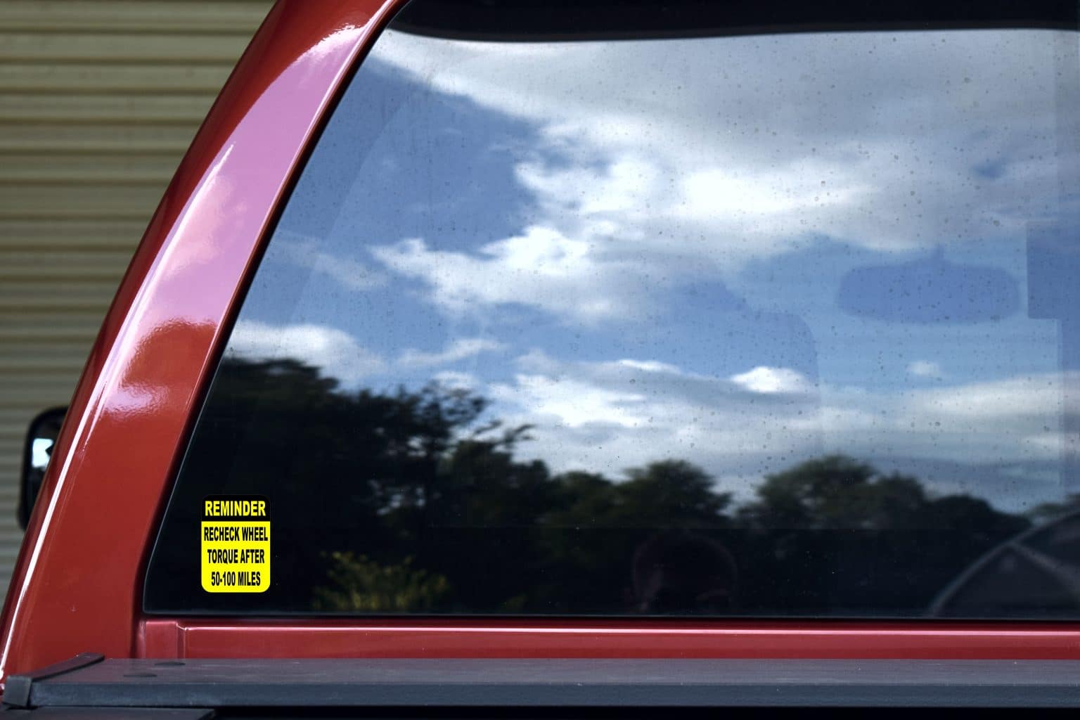 StickerTalk Recheck Wheel Torque after 50-100 Vinyl Stickers, 1.75 ...